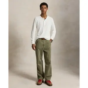 Ralph Lauren Waffle-knit Henley Shirt - Nevis