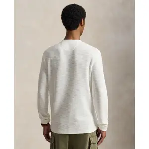 Ralph Lauren Waffle-knit Henley Shirt - Nevis