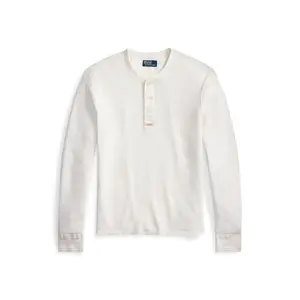 Ralph Lauren Waffle-knit Henley Shirt - Nevis