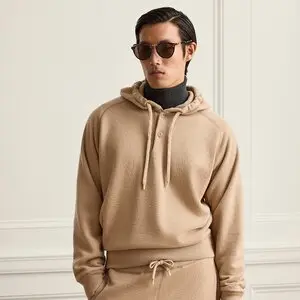 Ralph Lauren Relaxed Fit Wool-cashmere Terry Hoodie