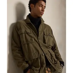 Ralph Lauren Sueded Moleskin Utility Overshirt
