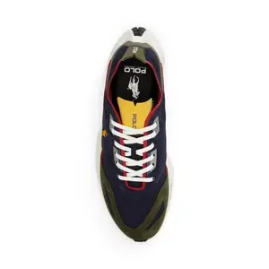 Ralph Lauren Boerum Suede-paneled Knit Sneaker
