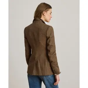 Ralph Lauren Cotton-blend Herringbone Blazer