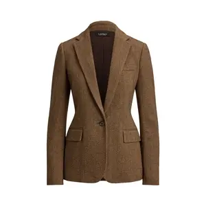 Ralph Lauren Cotton-blend Herringbone Blazer