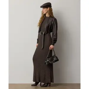 Ralph Lauren Windi Silk-blend Mouliné Day Dress