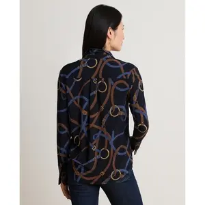 Ralph Lauren Belting-print Stretch Jersey Shirt