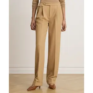 Ralph Lauren Pinstripe Pleated Twill Straight Pant