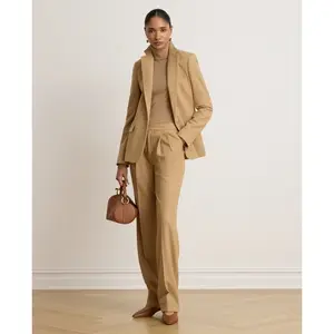 Ralph Lauren Pinstripe Pleated Twill Straight Pant