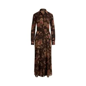 Ralph Lauren Floral Chiffon Shirtdress