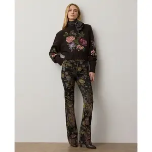 Ralph Lauren Dara Tie-neck Poplin Blouse - Chocolate