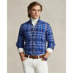 Ralph Lauren Classic Fit Plaid Oxford Shirt