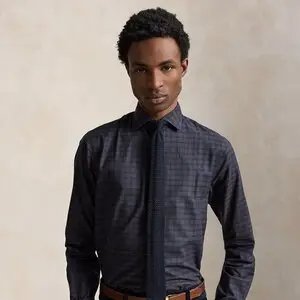 Ralph Lauren Classic Fit Checked Twill Shirt - Black Forest Multi