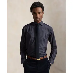 Ralph Lauren Classic Fit Checked Twill Shirt - Black Forest Multi