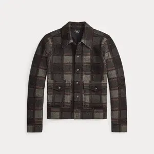 Ralph Lauren Plaid Wool Cardigan