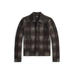 Ralph Lauren Plaid Wool Cardigan