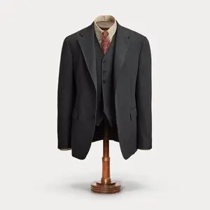 Ralph Lauren Jaspé Herringbone Suit Jacket - Charcoal