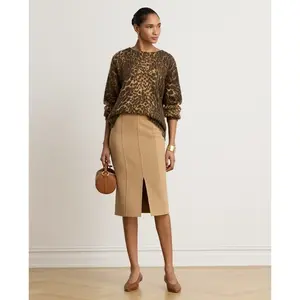 Ralph Lauren Ocelot-print Crewneck Sweater