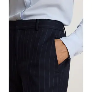 Ralph Lauren Pinstripe Wool-blend Twill Straight Pant