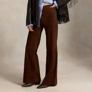 Ralph Lauren Beaton Suede Pant - Umber