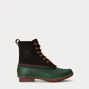 Ralph Lauren Harvey Suede Duck Boot - Dark Brown/basic Forest