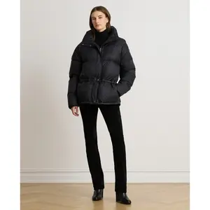 Ralph Lauren Quilted Funnelneck Down Coat - Black