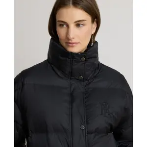 Ralph Lauren Quilted Funnelneck Down Coat - Black
