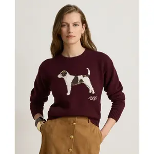 Ralph Lauren Intarsia-knit Cotton Sweater - Dark Garnet Multi