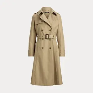 Ralph Lauren Double-breasted Cotton-blend Trench Coat - Sand