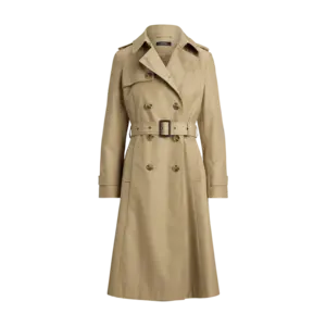 Ralph Lauren Double-breasted Cotton-blend Trench Coat - Sand