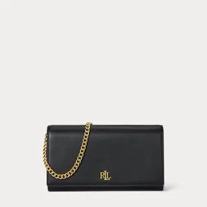 Ralph Lauren Leather Adair Ii Crossbody Bag - Black