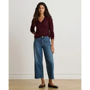 Ralph Lauren Cable-knit Cricket Sweater - Dark Garnet