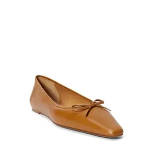 Ralph Lauren Leather Pointed Ballet Flat