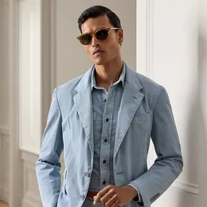 Ralph Lauren Glenn Hand-tailored Stretch Chino Jacket - Windward Blue
