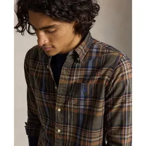 Ralph Lauren Classic Fit Plaid Oxford Shirt