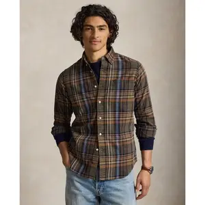 Ralph Lauren Classic Fit Plaid Oxford Shirt