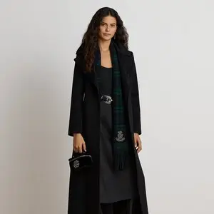 Ralph Lauren Wool-blend Wrap Maxicoat - Black