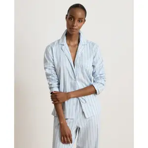 Ralph Lauren Striped Cotton-blend Sateen Sleep Set