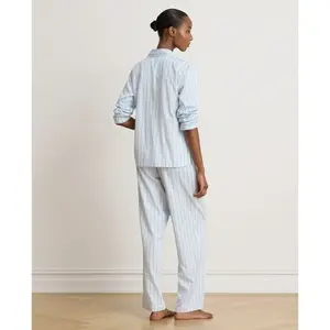 Ralph Lauren Striped Cotton-blend Sateen Sleep Set