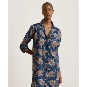 Ralph Lauren Paisley & Floral Sateen Sleep Shirt