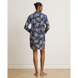 Ralph Lauren Paisley & Floral Sateen Sleep Shirt