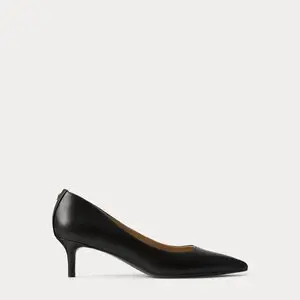 Ralph Lauren Adrienne Leather Pump - Black