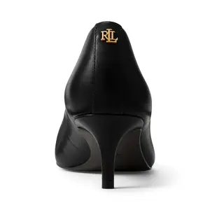 Ralph Lauren Adrienne Leather Pump - Black