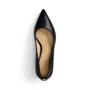 Ralph Lauren Adrienne Leather Pump - Black