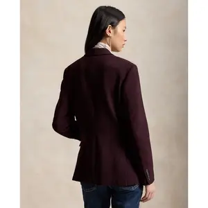 Ralph Lauren Single-breasted Wool Crepe Blazer