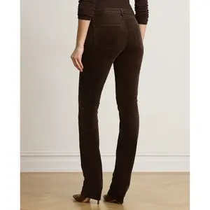 Ralph Lauren Mid-rise Corduroy Slim Straight Pant