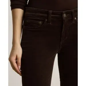 Ralph Lauren Mid-rise Corduroy Slim Straight Pant
