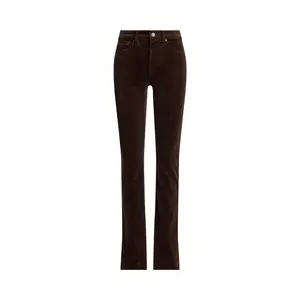 Ralph Lauren Mid-rise Corduroy Slim Straight Pant