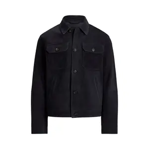 Ralph Lauren The Ashdale Suede Shacket - Collection Navy