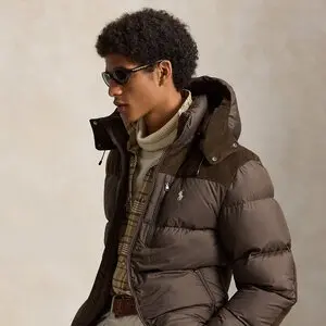Ralph Lauren The Gorham Hybrid Down Jacket - Dark Beech