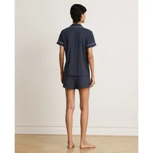 Ralph Lauren Polka-dot Cotton Jersey Boxer Sleep Set